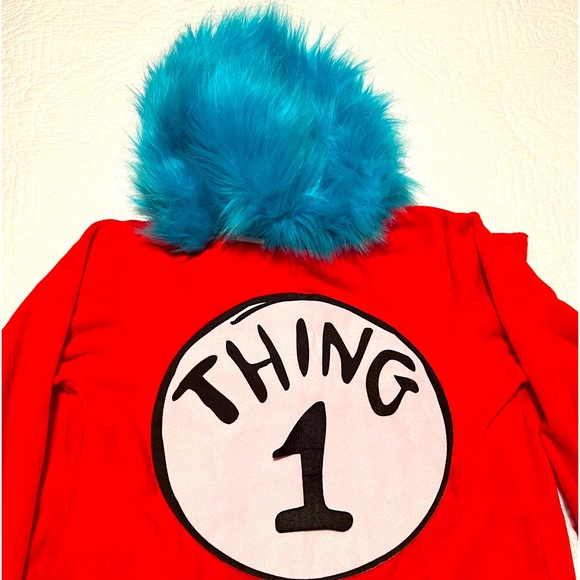 Dr. Seuss | Other | Dr Seuss Thing Or 2 Costume And Wig | Poshmark